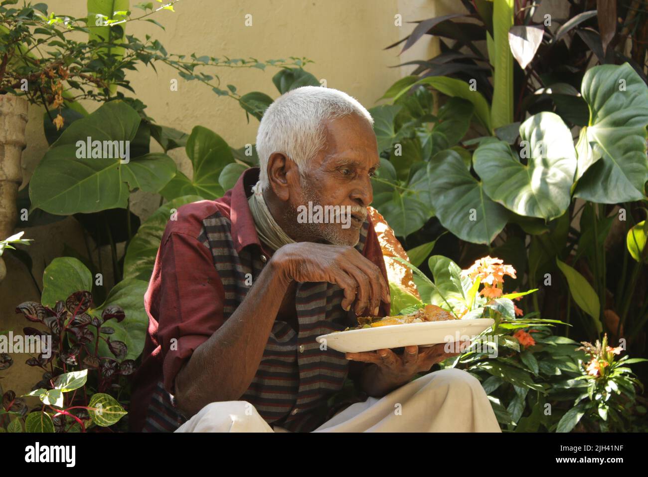 A beggar in the streets Stock Photo - Alamy
