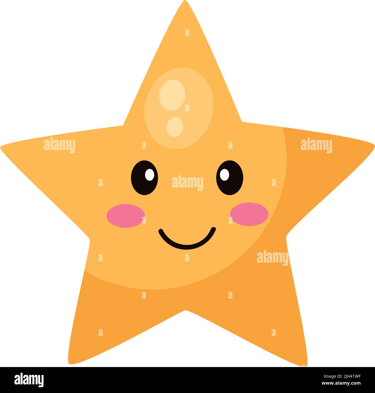 golden star kawaii comic character Stock Vector Image & Art - Alamy
