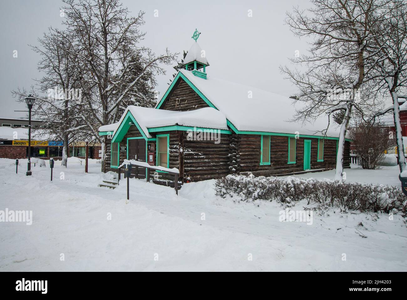 Old Log Church Museum, Whitehorse, Yukon, Canada Stock Photo - Alamy