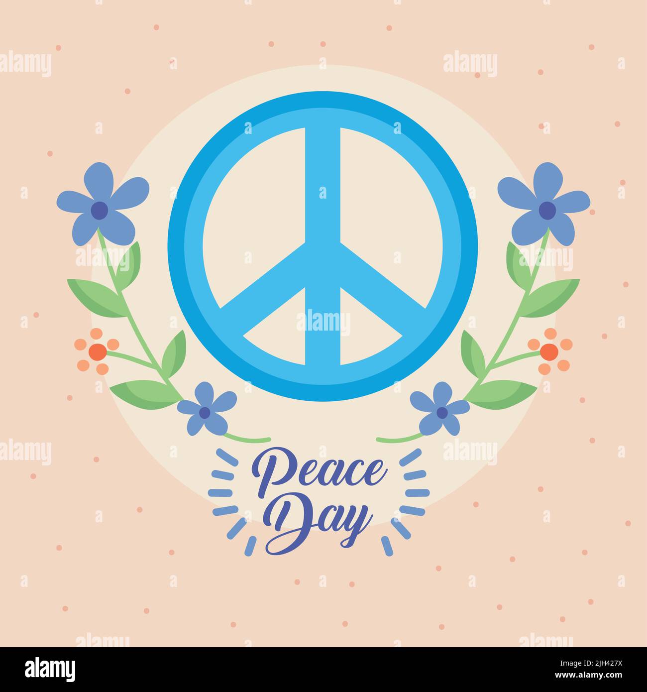 peace day lettering with signal Stock Vector Image & Art - Alamy
