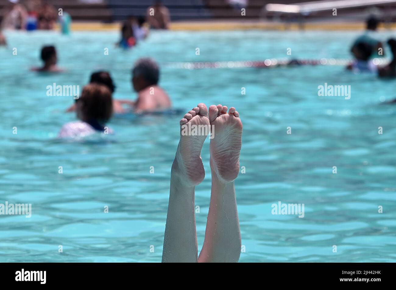 Underwater handstand hi-res stock photography and images - Alamy
