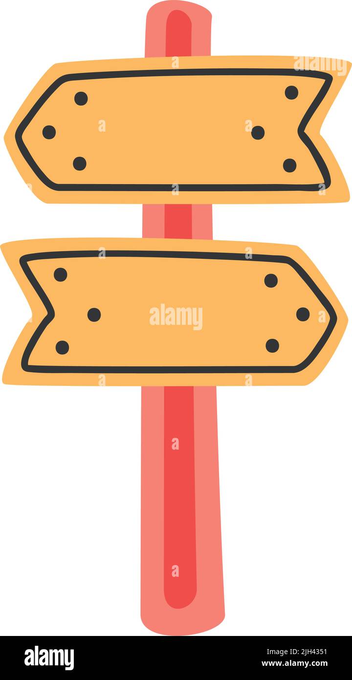 wooden arrows guide signal icon Stock Vector Image & Art - Alamy