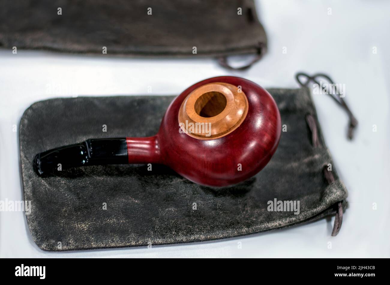 artisan pipe using different kinds of wood makes a beautiful addition ...