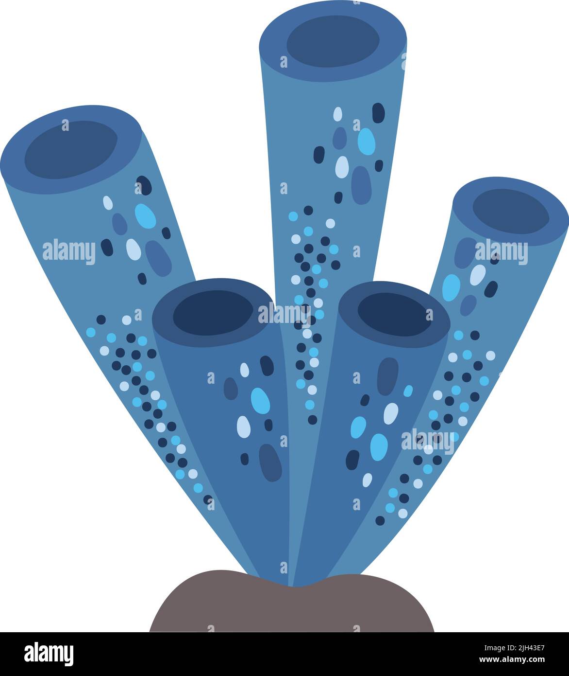 blue seaweed plant sealife icon Stock Vector Image & Art - Alamy