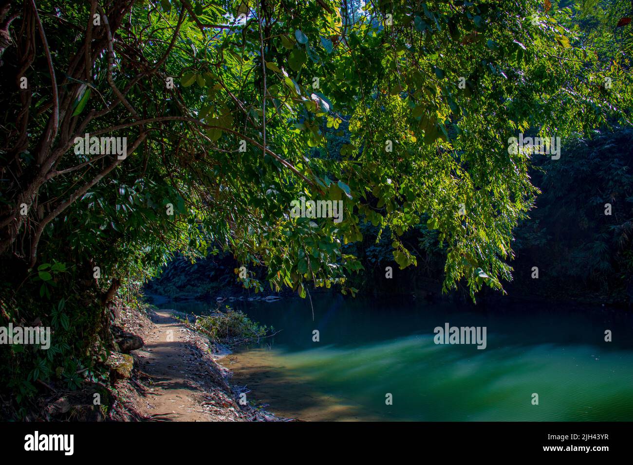 A beautiful landscape of the Debotakhum trail, Bandarban Stock Photo ...