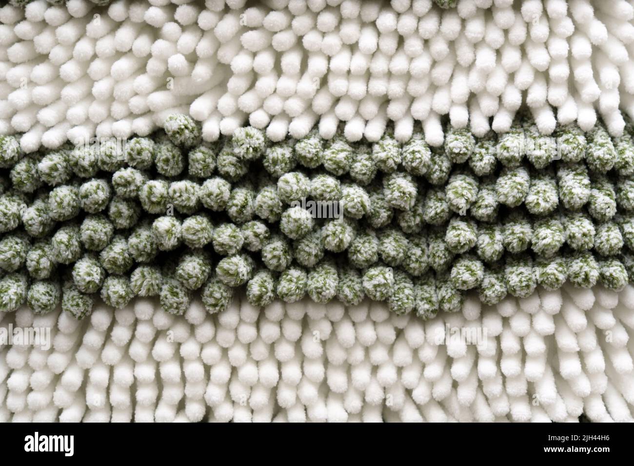 Fluffy fake textile fur. White shaggy blanket texture as background ...