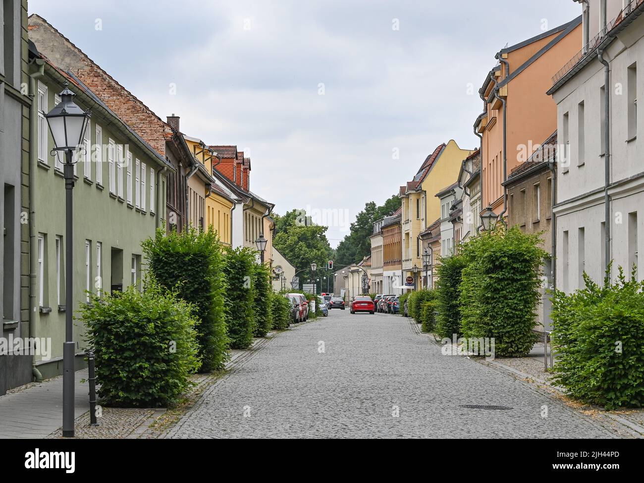 Zossen, Germany. 30th June, 2022. Residential buildings in the town of ...