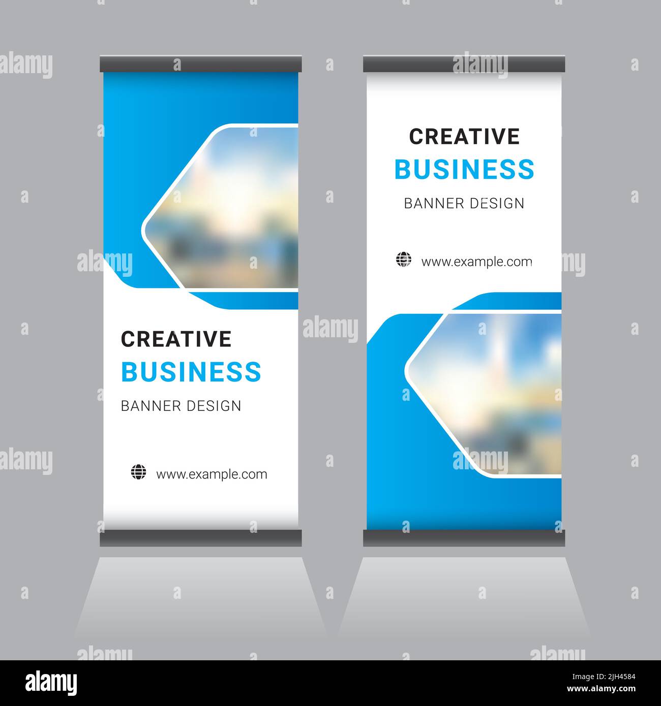 Roll Up Banner Design Template Stock Vector Image & Art - Alamy