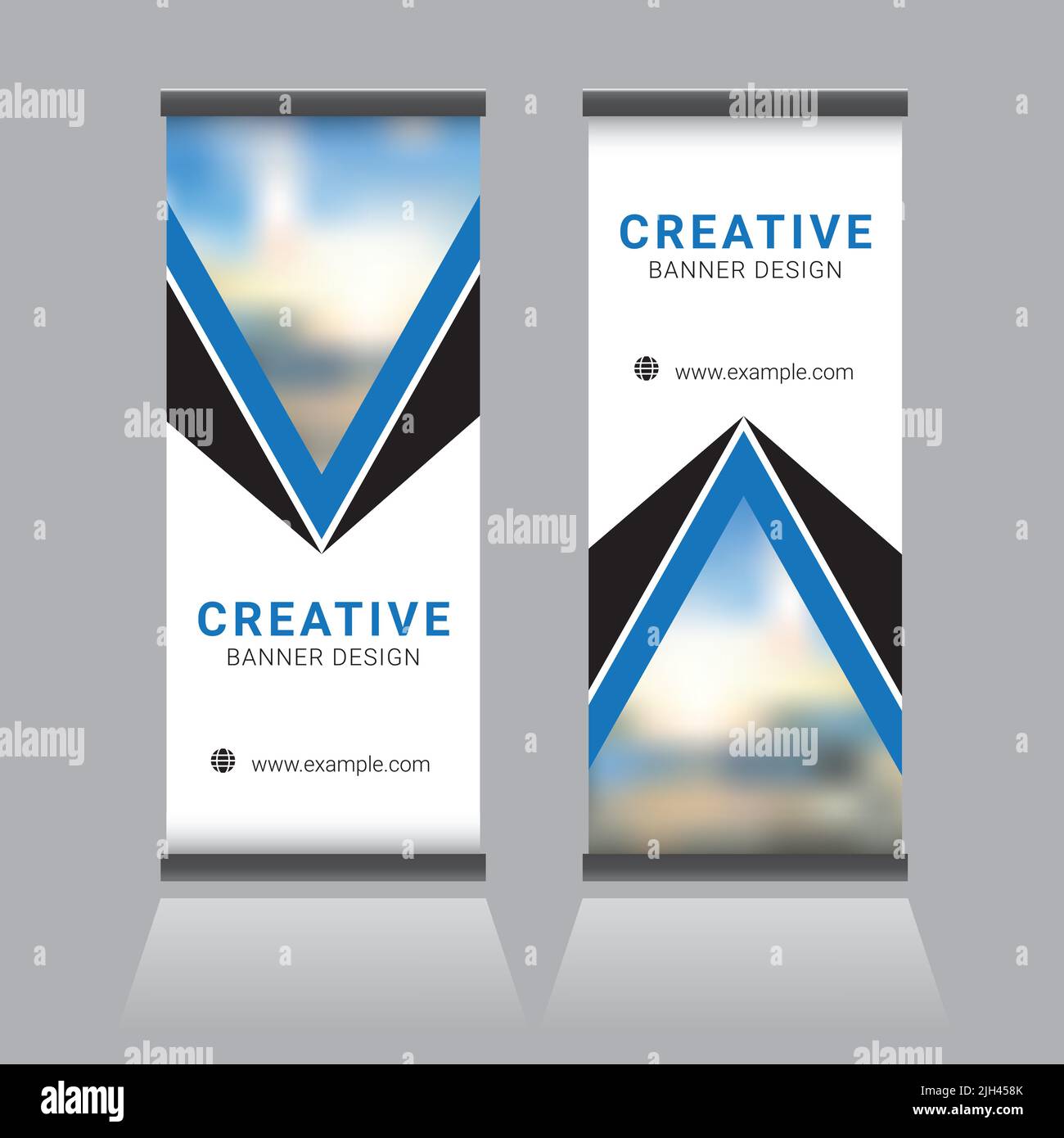 Roll Up Banner Design Template Stock Vector Image & Art - Alamy