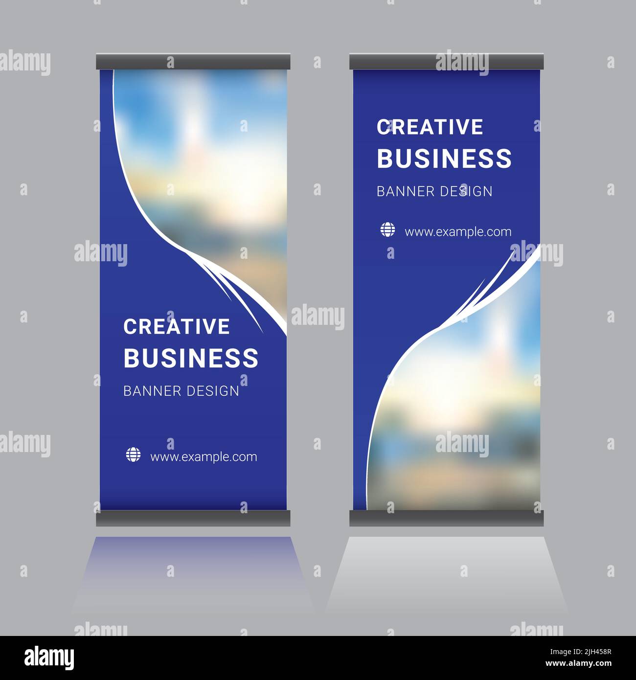 Roll Up Banner Design Template Stock Vector Image & Art - Alamy