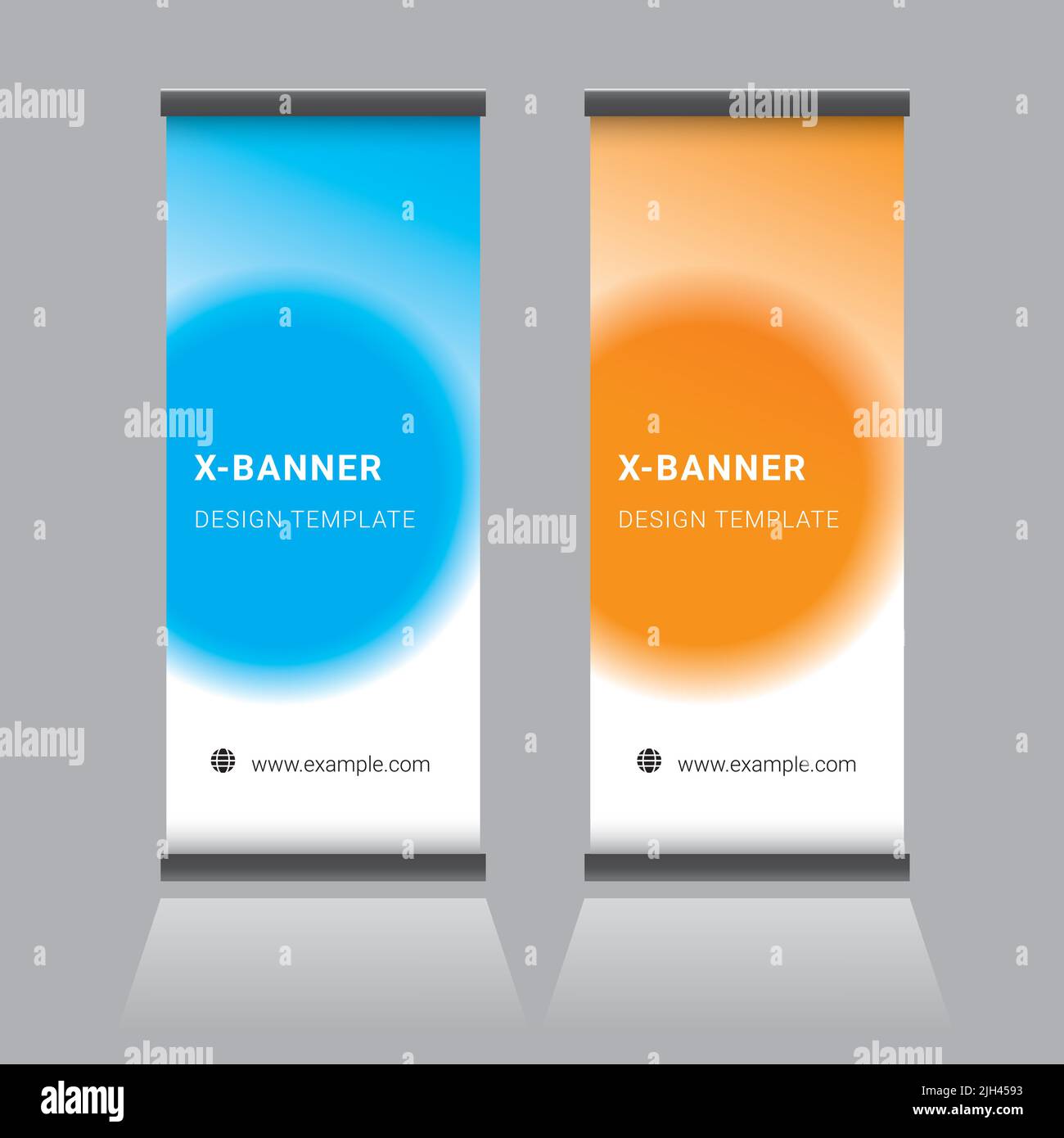 Roll Up Banner Design Template Stock Vector Image & Art - Alamy