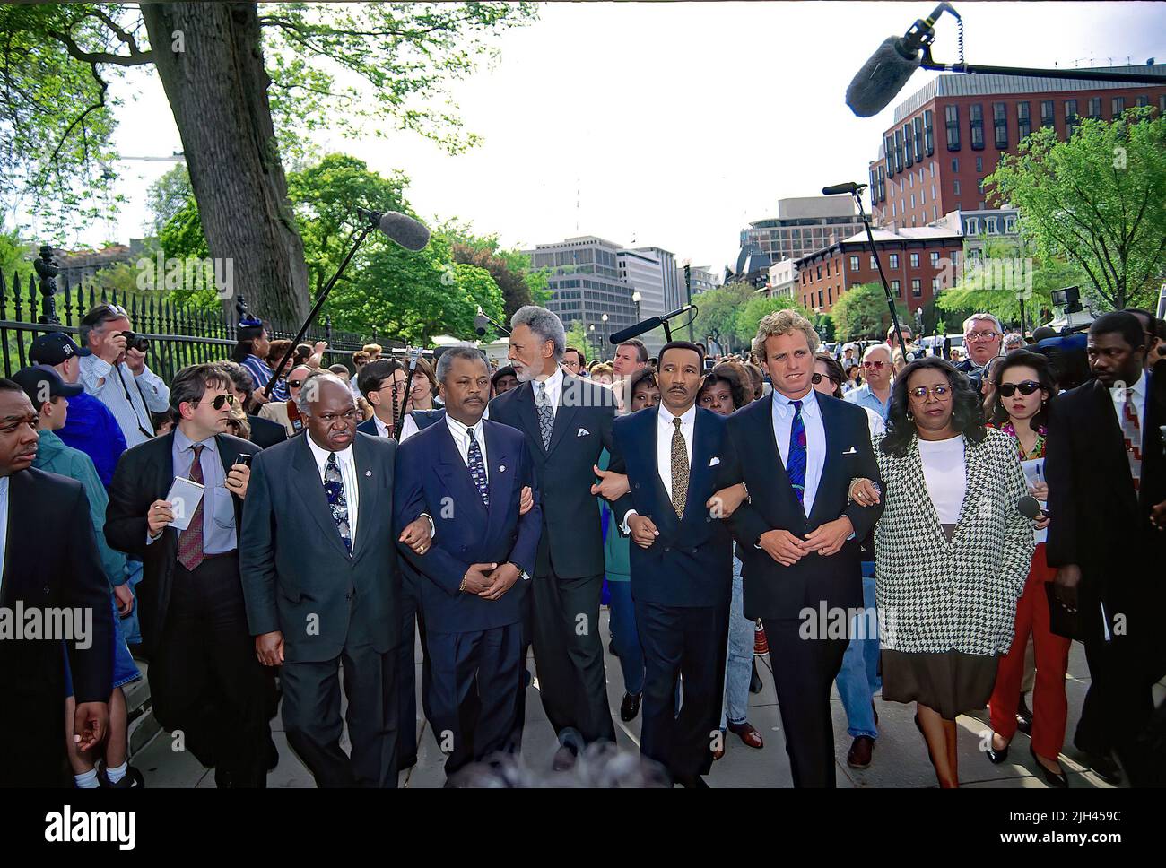 WASHINGTON DC - APRIL 21, 1994 Members of the Congressional Black ...