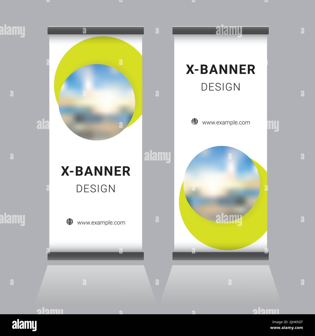 Roll Up Banner Design Template Stock Vector Image & Art - Alamy