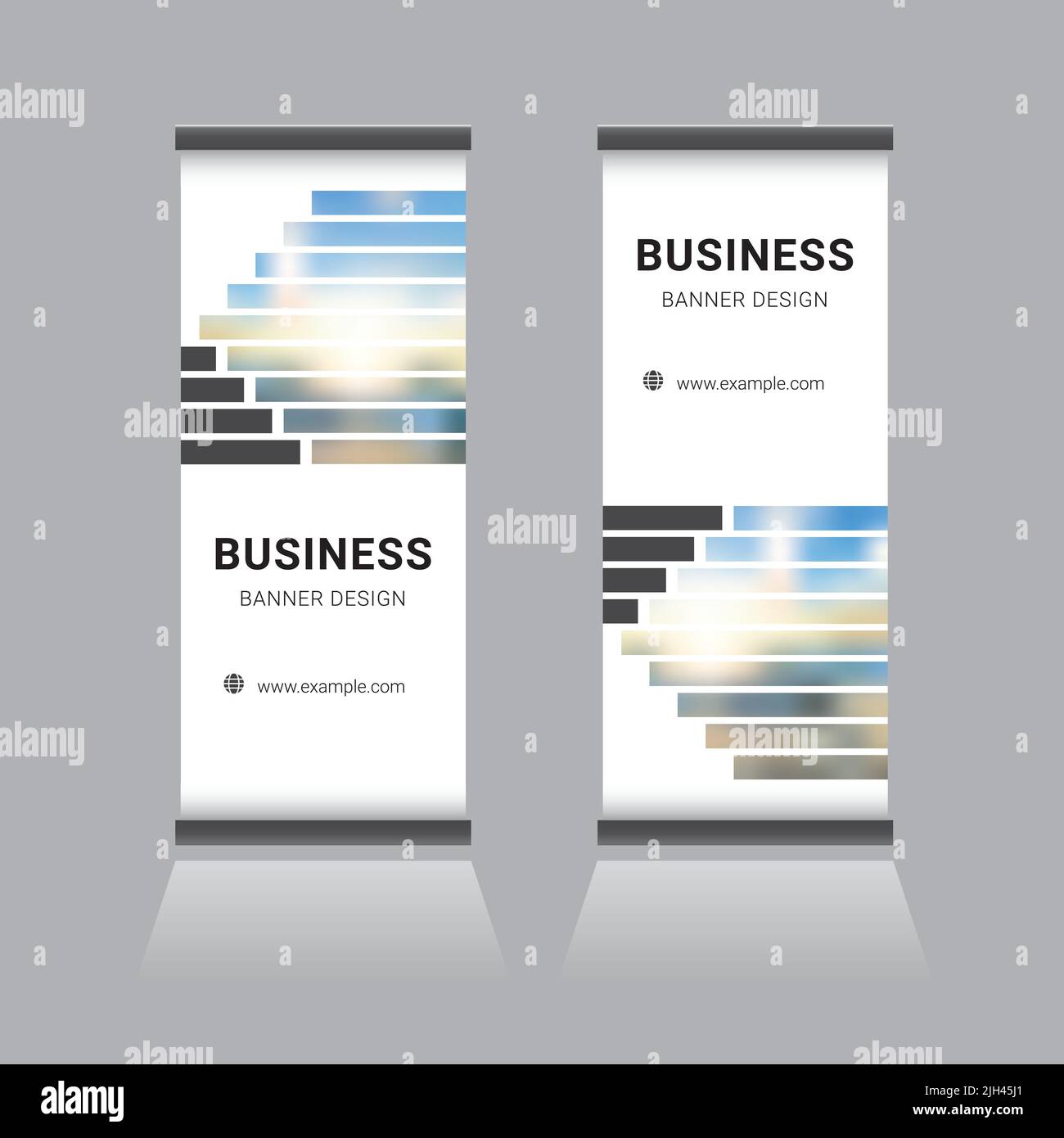 Roll Up Banner Design Template Stock Vector Image & Art - Alamy