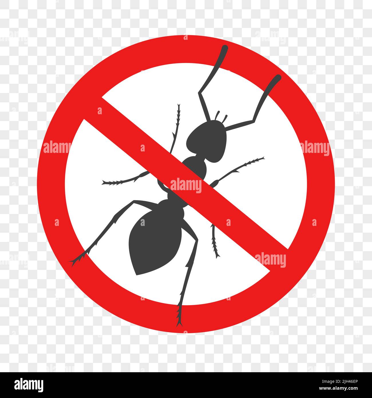 No ants sign. Anti insect pictogram. Vector Stock Vector Image & Art ...