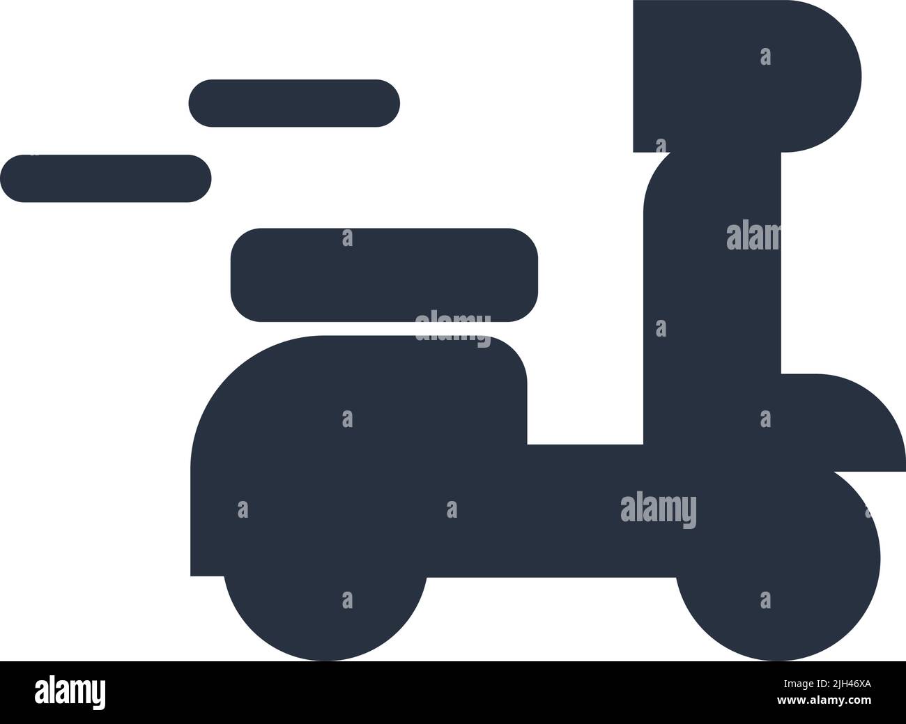 Moving motorcycle silhouette icon. Editable vector Stock Vector Image ...