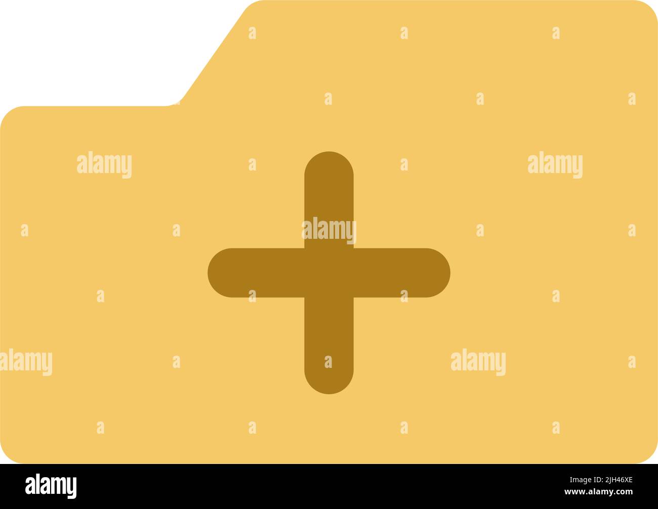 Add folder icon. Creation of a new folder. Editable vector Stock Vector Image & Art - Alamy