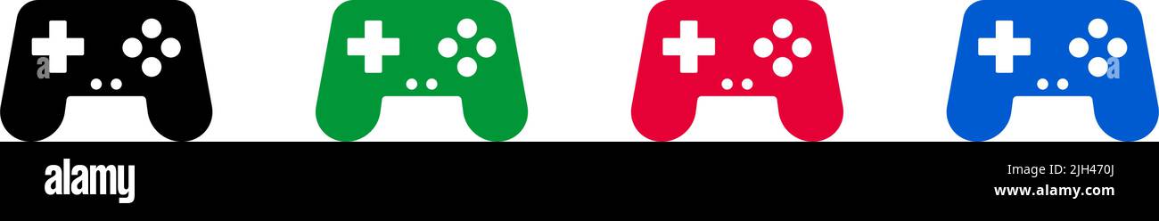 Game Controller Icon Set. Video game. Editable vector Stock Vector ...