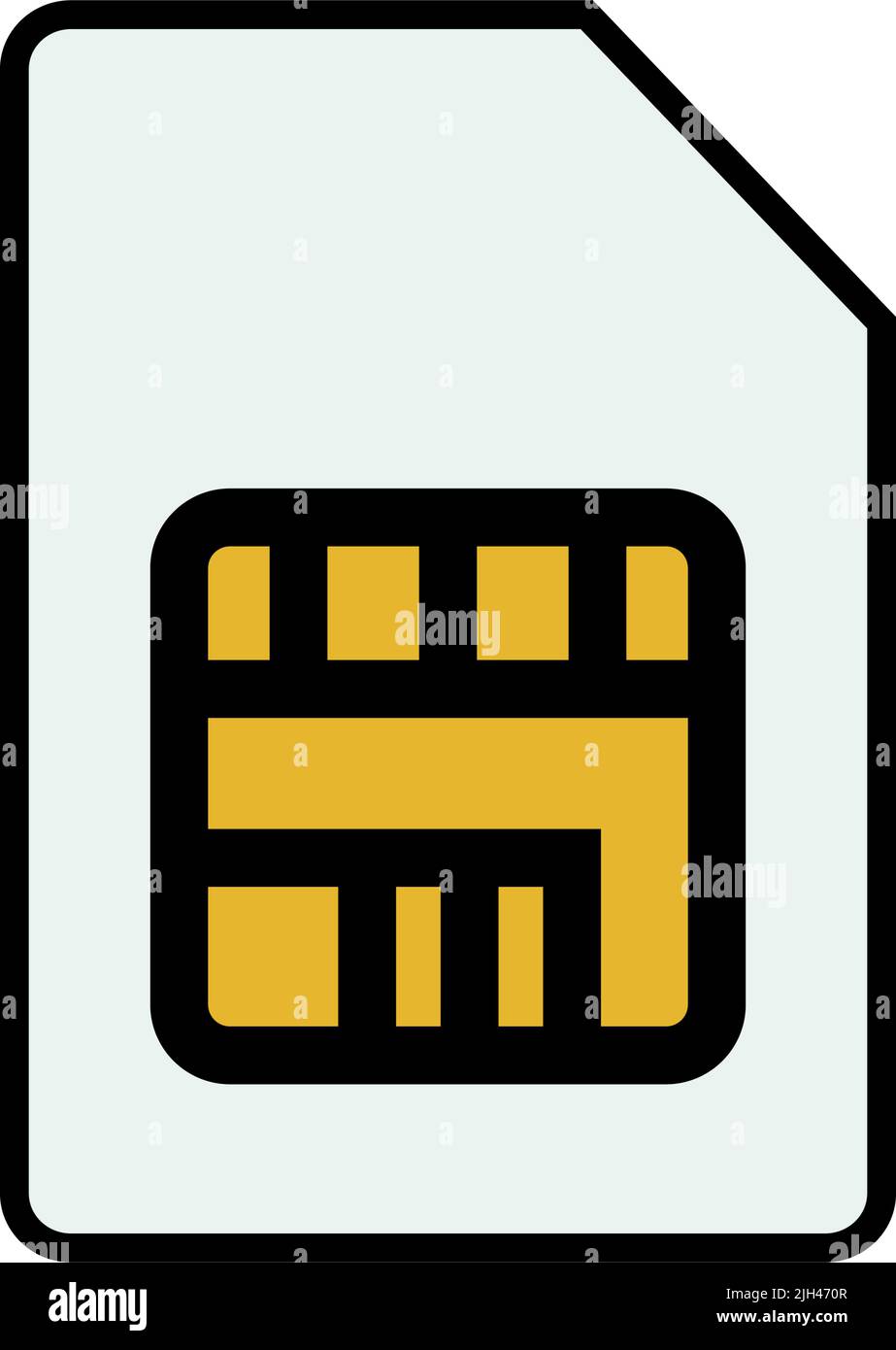 Modern SIM card icon. Editable vector Stock Vector Image & Art - Alamy