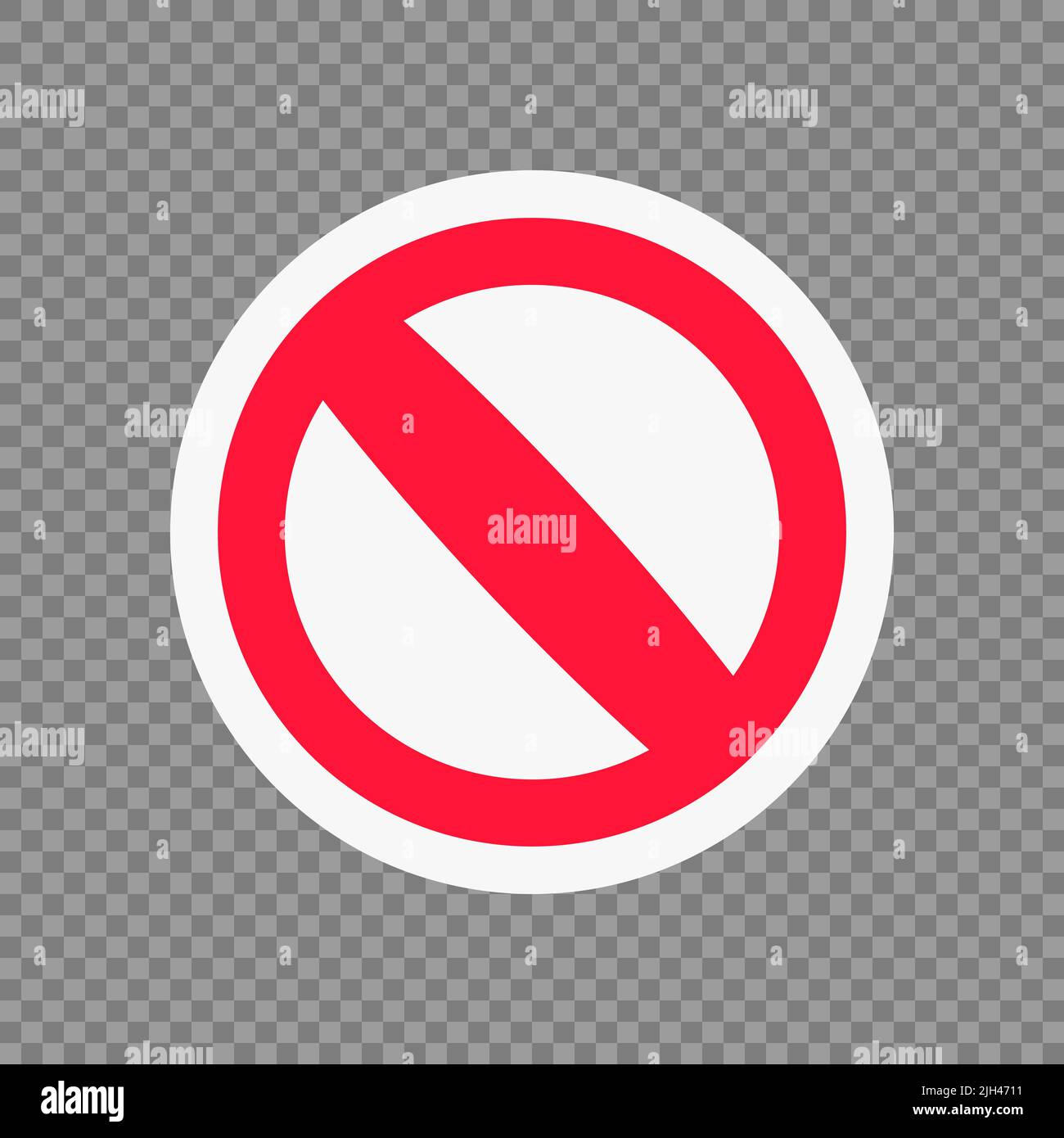 Stop sign isolated on transparent background. Warning sign. Editable ...