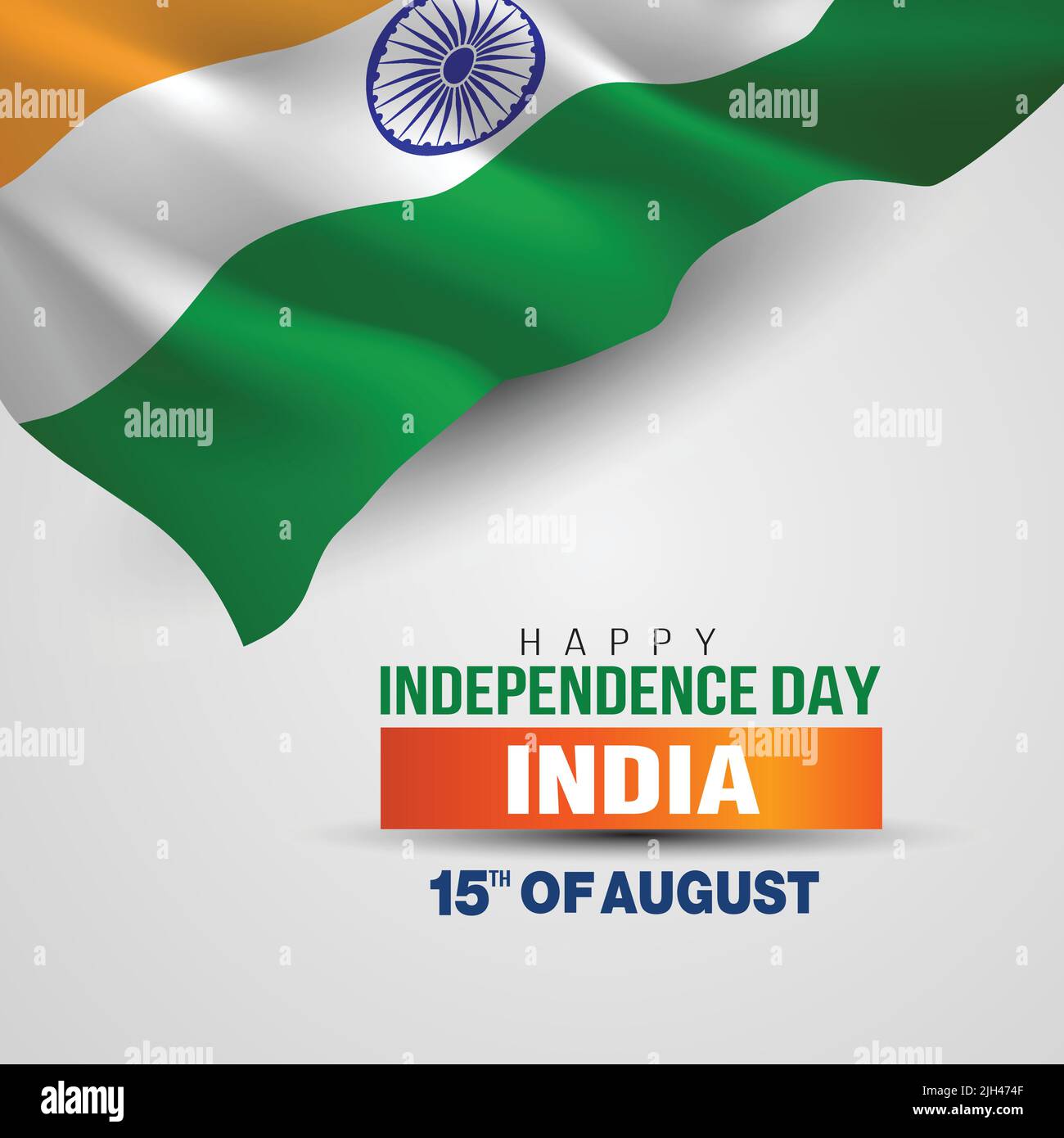 happy independence day India greetings. vector illustration design ...