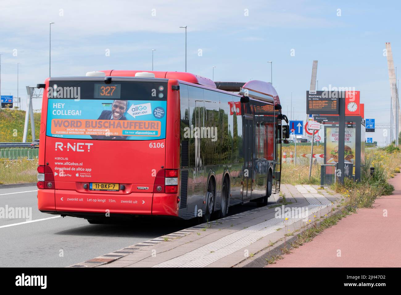Backside Bus 327 At Muiden The Netherlands 13-7-2022 Stock Photo - Alamy