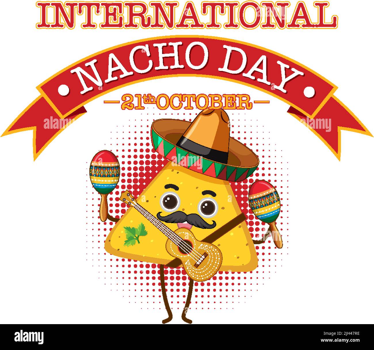 International Nacho Day Poster Design illustration Stock Vector Image ...