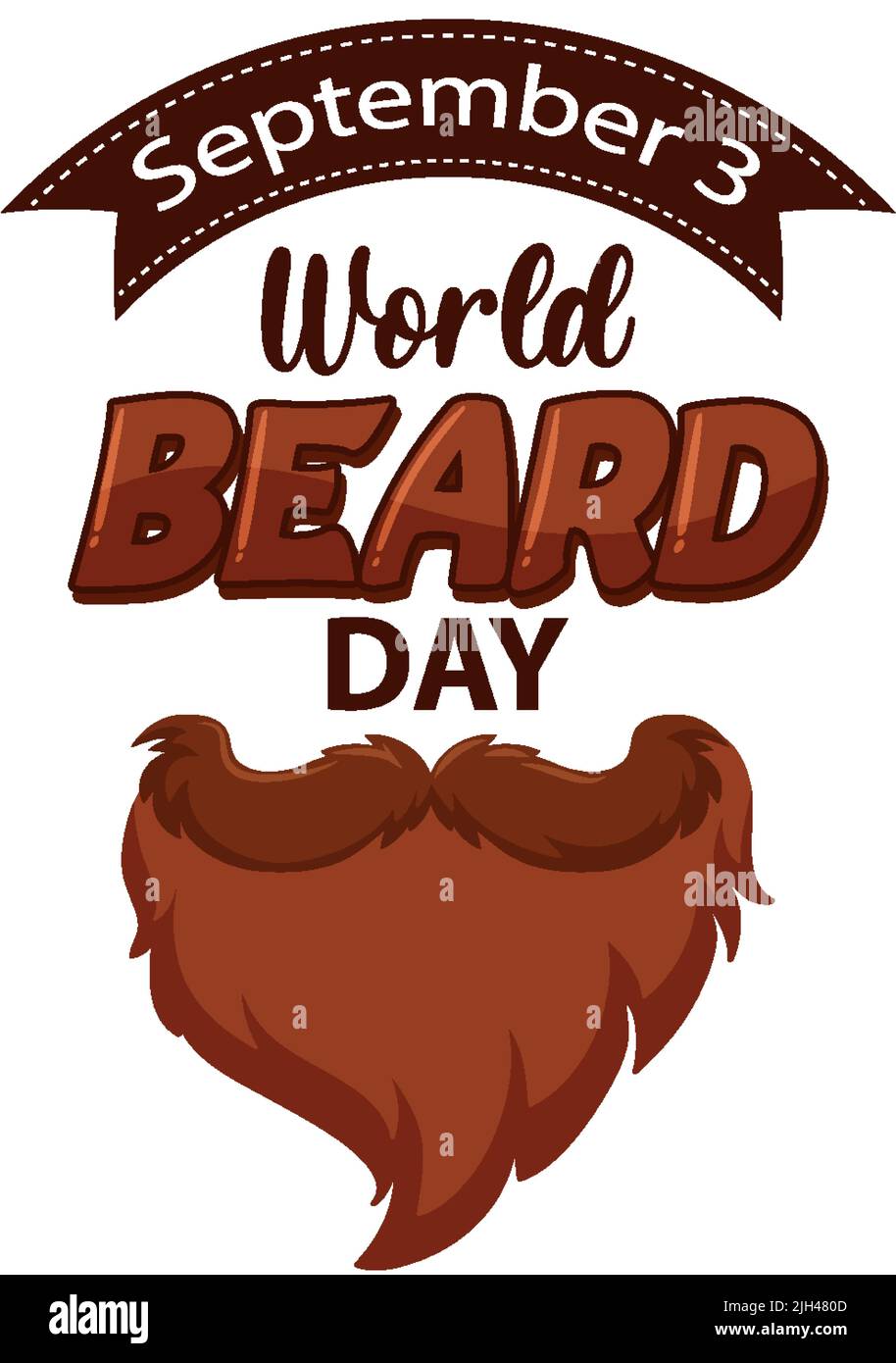 World Beard Day September 3 illustration Stock Vector Image & Art - Alamy
