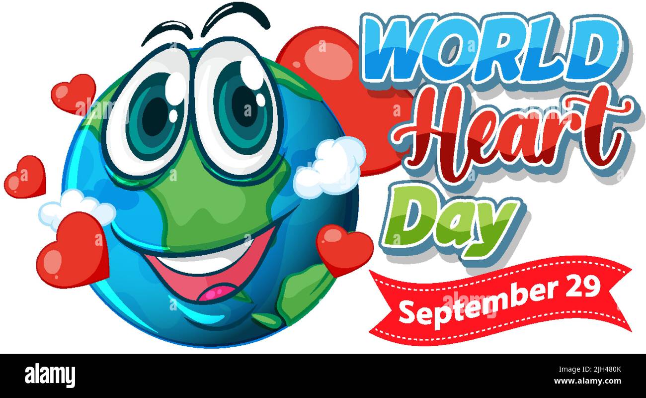 World Heart Day Banner Design illustration Stock Vector Image & Art - Alamy
