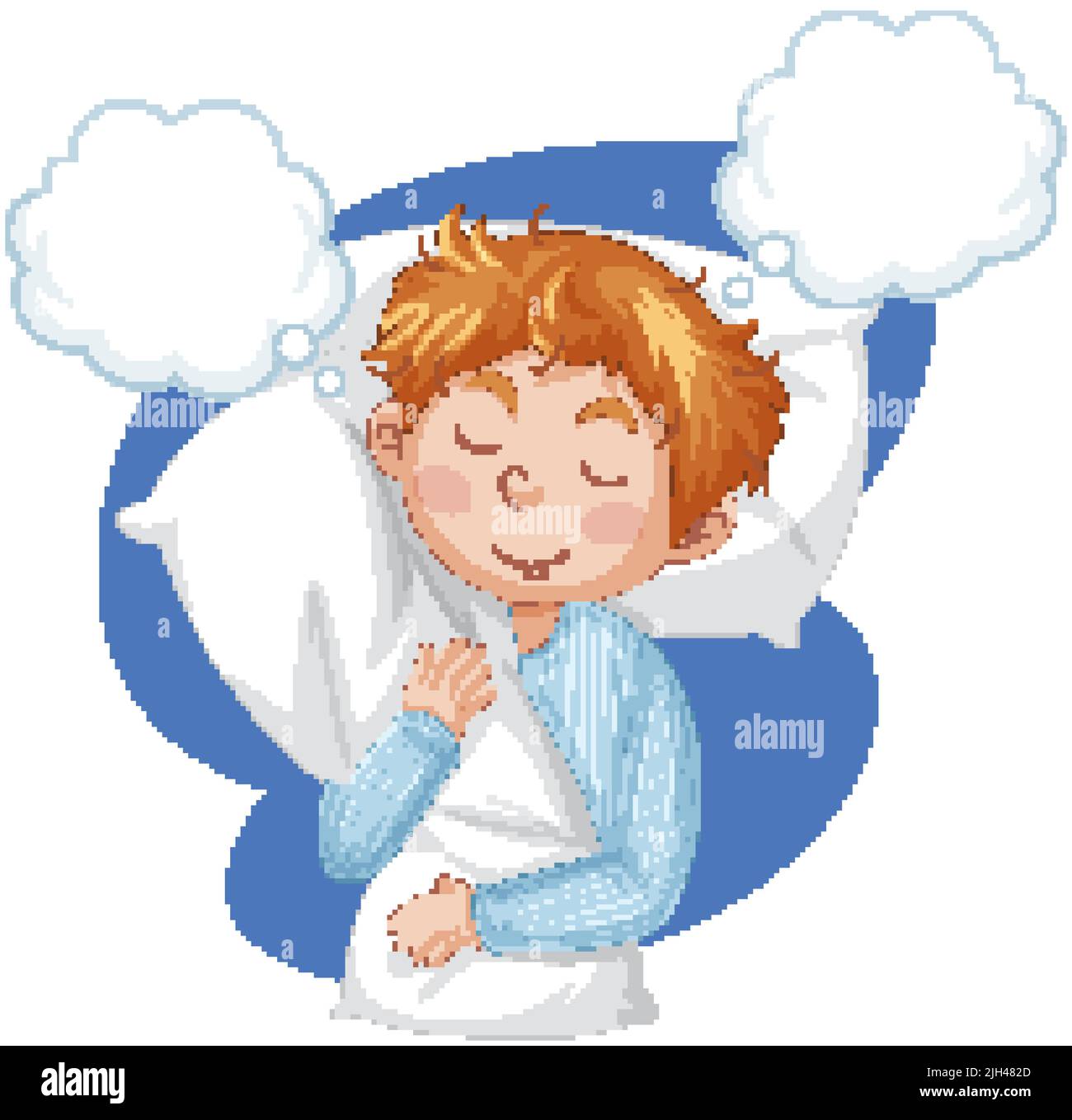 Man sleeping cartoon clipart illustration Stock Vector Image & Art - Alamy