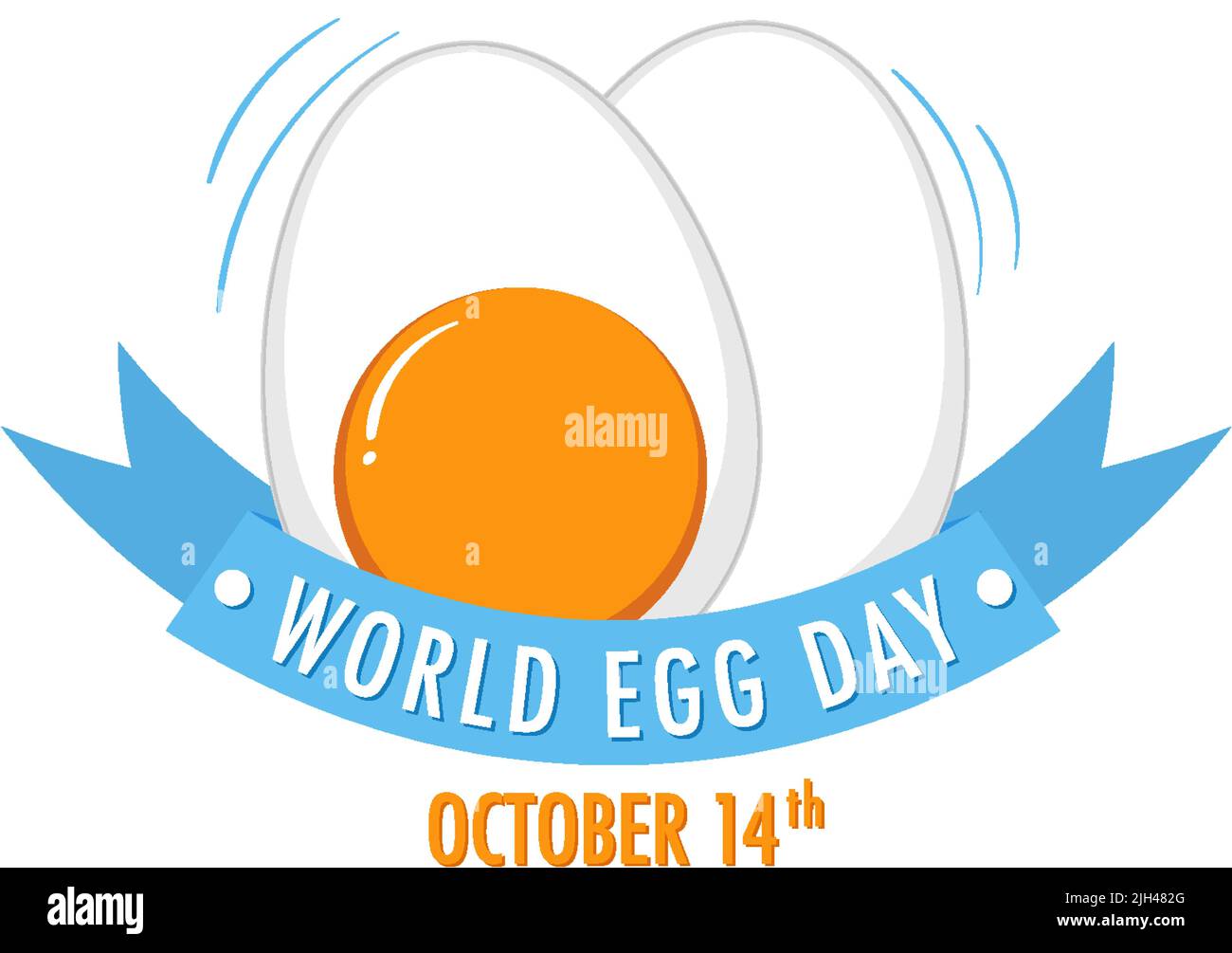 World Egg Day October 14 Banner Design illustration Stock Vector Image ...