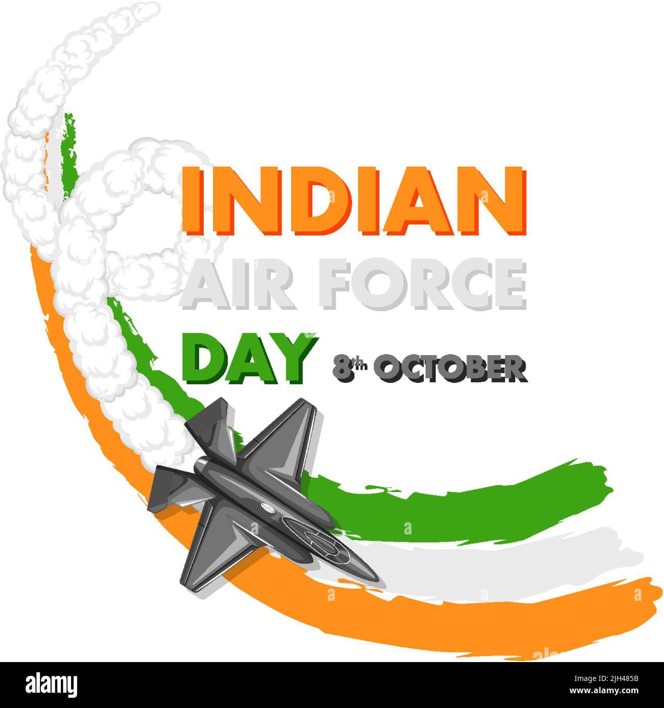 Indian Air Force Day Poster illustration Stock Vector Image & Art - Alamy