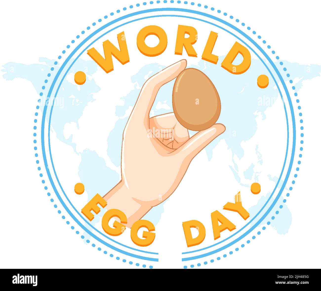 World Egg Day October 14 Banner Design illustration Stock Vector Image ...