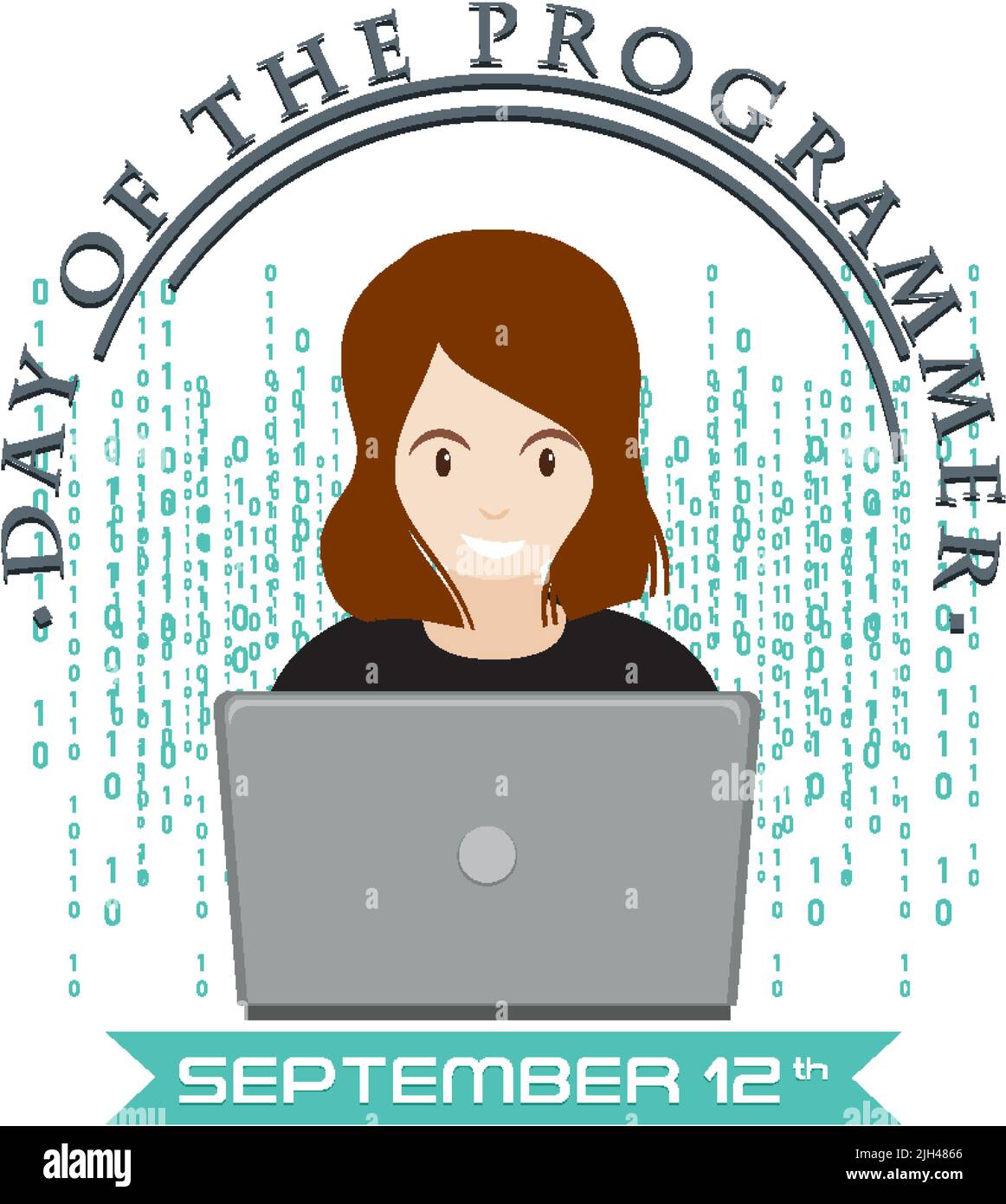 The Day of the Programmer Poster illustration Stock Vector Image & Art ...