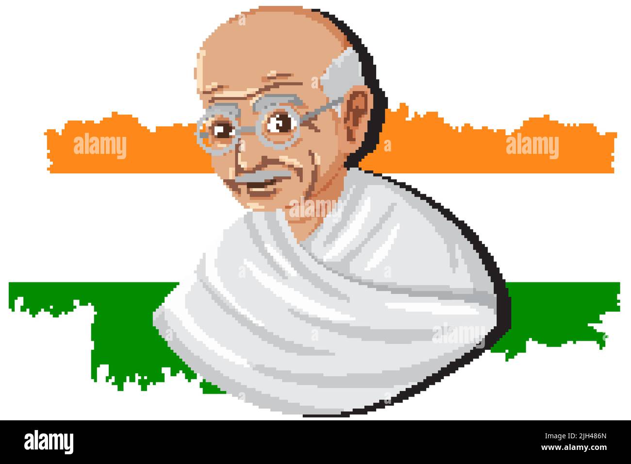 Mahatma Gandhi portrait vector illustration Stock Vector Image & Art ...
