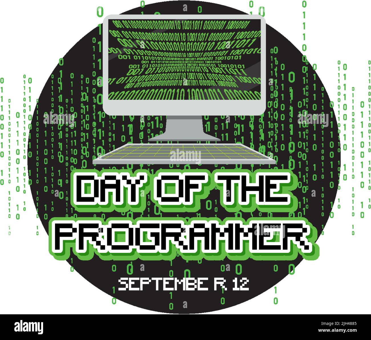 The Day of the Programmer Poster illustration Stock Vector Image & Art ...