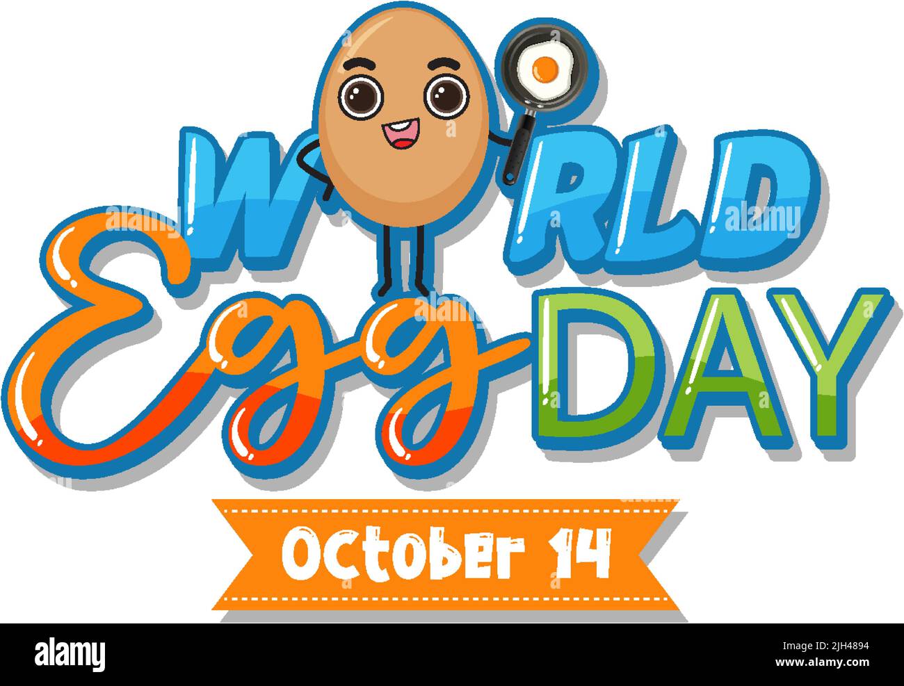World Egg Day Poster illustration Stock Vector Image & Art - Alamy