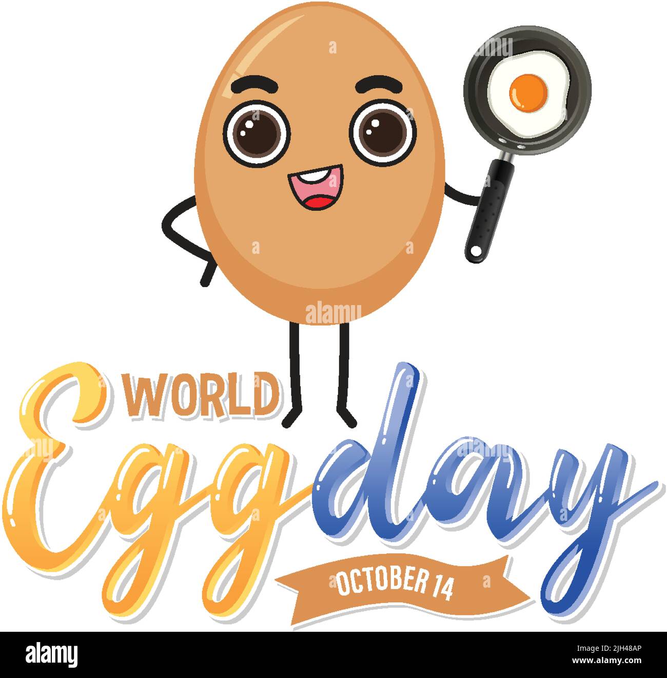 World egg day banner or logo design illustration Stock Vector Image ...