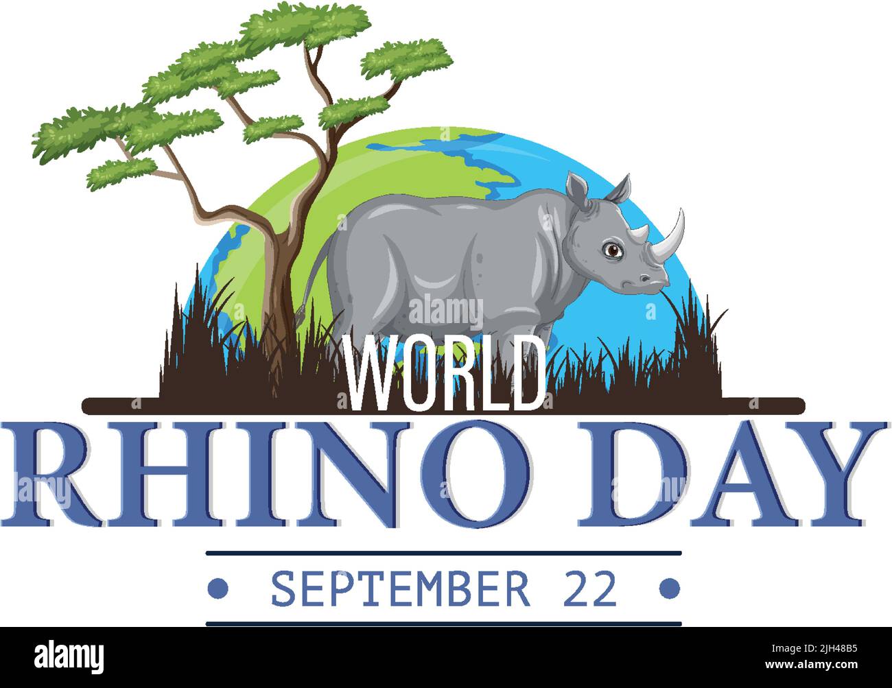 World rhino day Stock Vector Images - Alamy