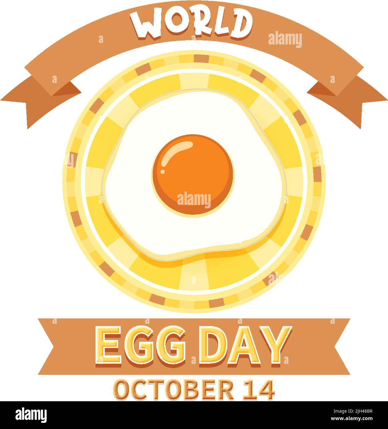 World egg day banner or logo design illustration Stock Vector Image ...