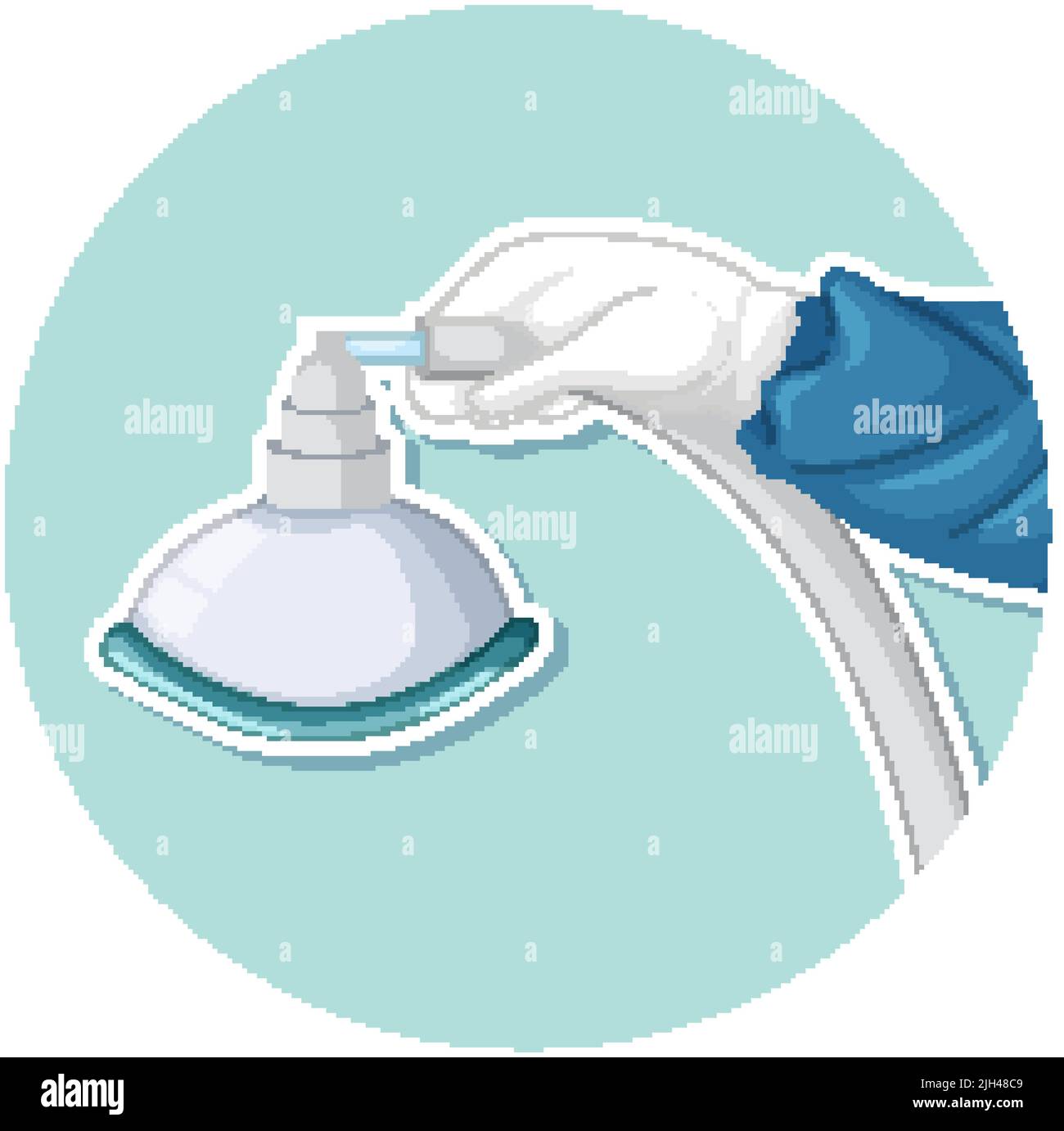 Anesthesia Mask Isolated Vector Illustration Stock Vector Image And Art