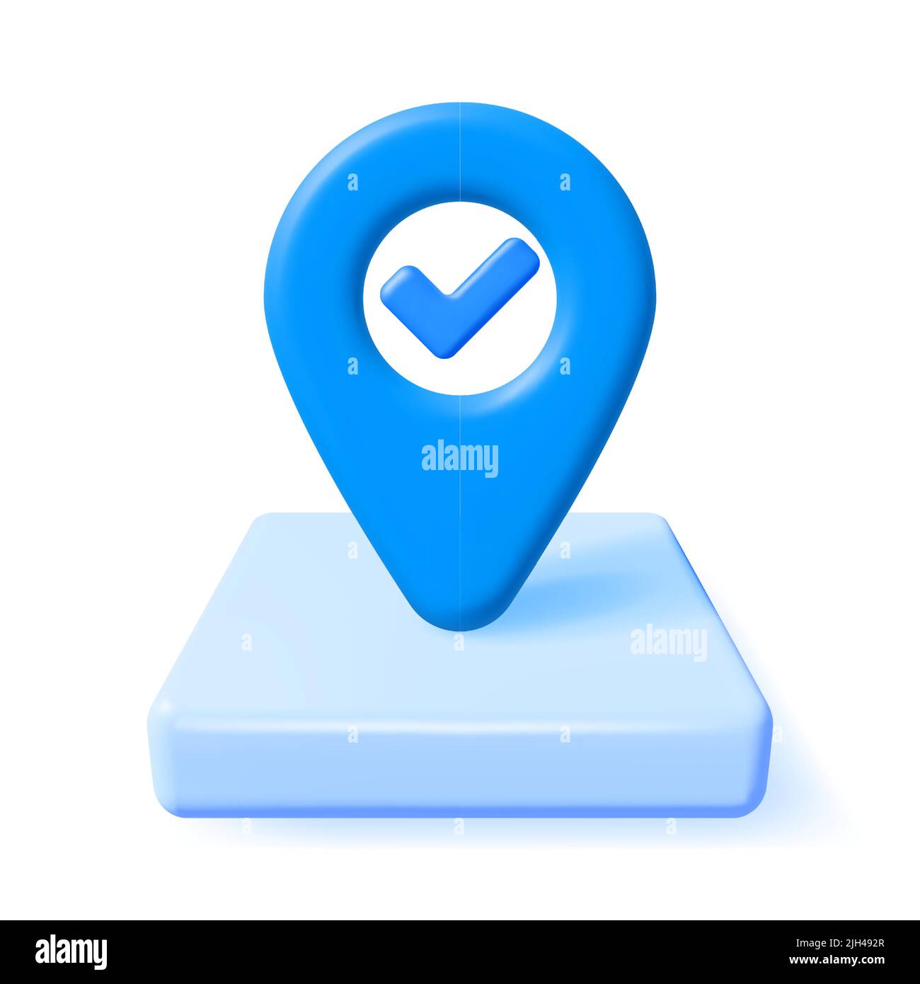 3d render location icon Stock Vector Images - Alamy
