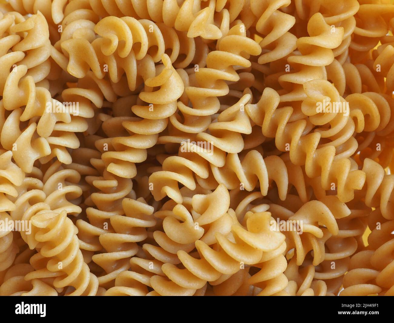 wholemeal fusilli corkscrew traditional Italian pasta food Stock Photo ...