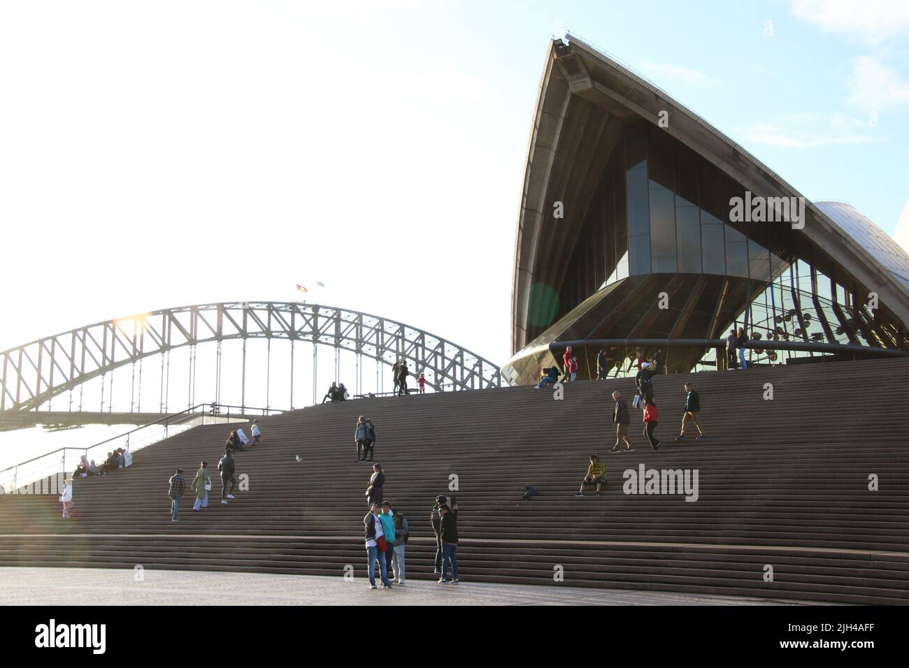 Sydney Opera House from an unusual perspective Stock Photo - Alamy