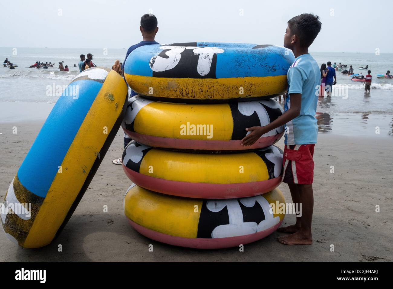 Kids buoy on beach sea hi-res stock photography and images - Alamy