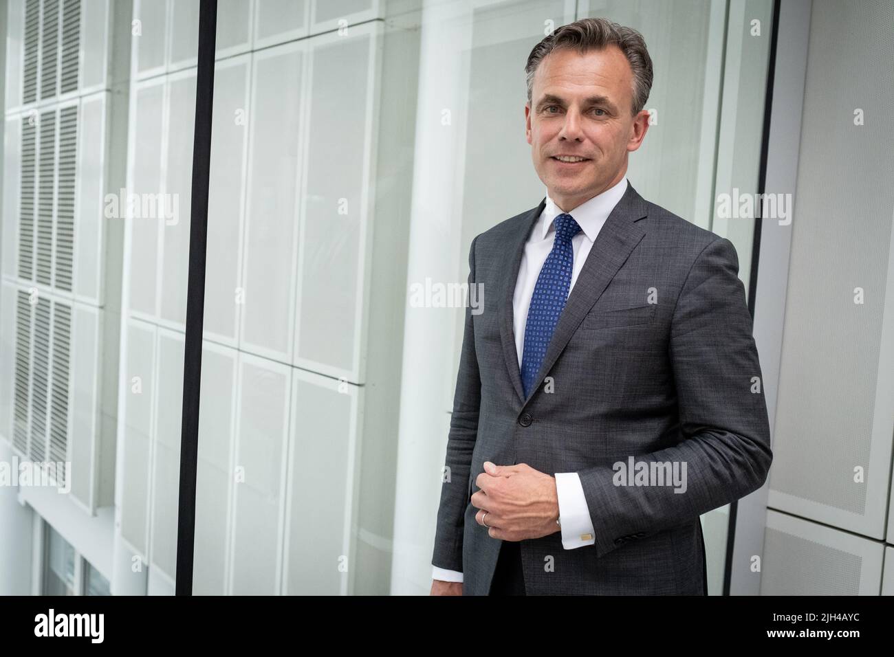 Netherlands, The Hague, 2022-07-08. Portrait of Mark Harbers, Minister ...