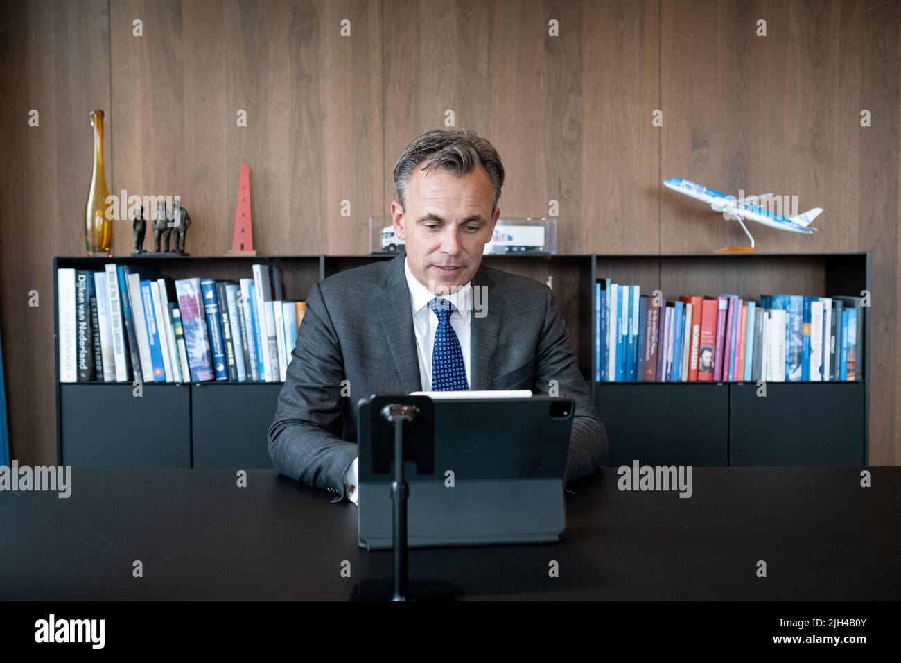 Netherlands, The Hague, 2022-07-08. Portrait of Mark Harbers, Minister ...