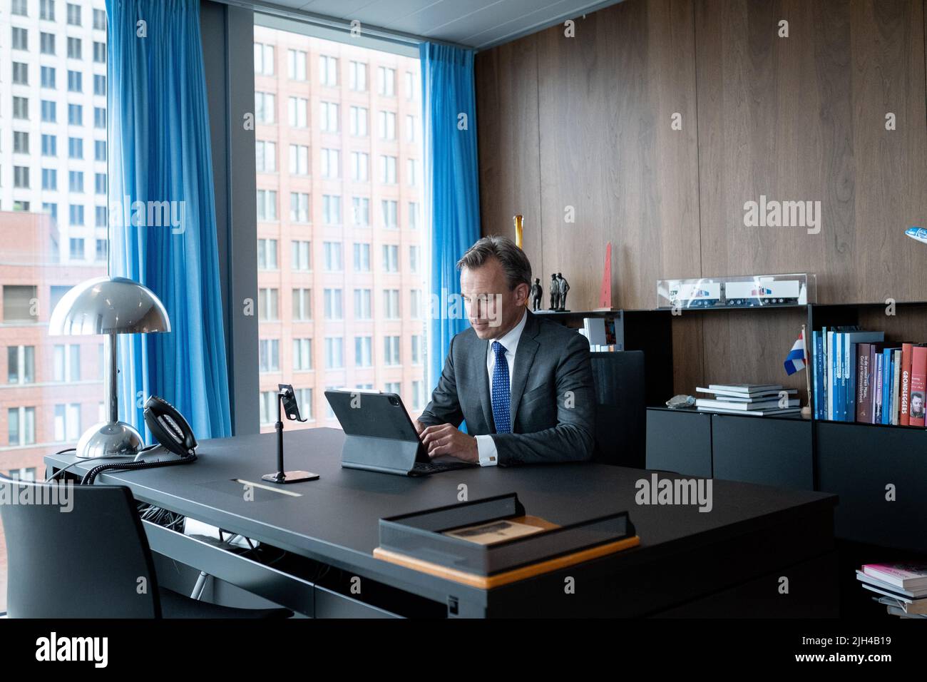 Netherlands, The Hague, 2022-07-08. Portrait of Mark Harbers, Minister ...