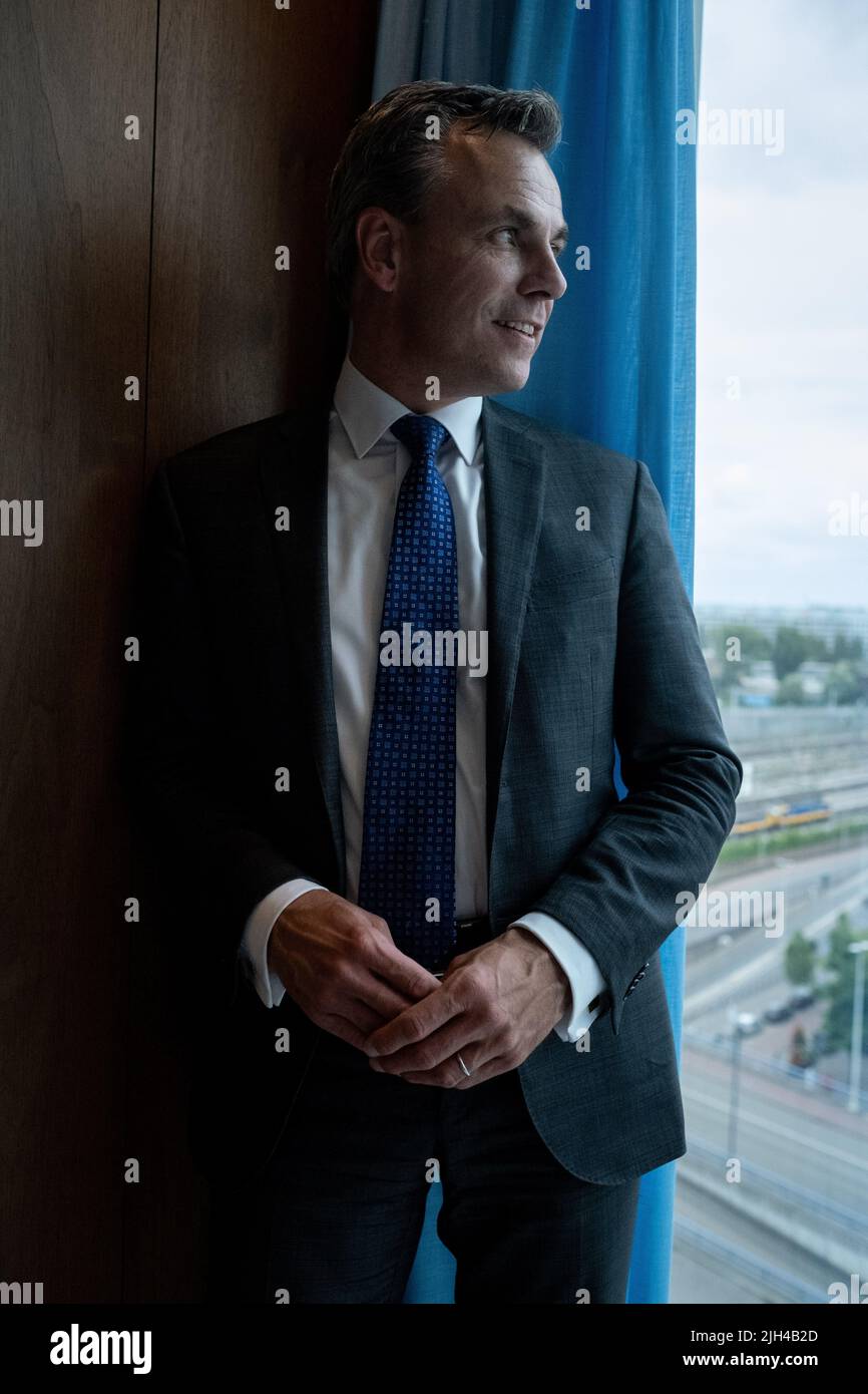 Netherlands, The Hague, 2022-07-08. Portrait of Mark Harbers, Minister ...