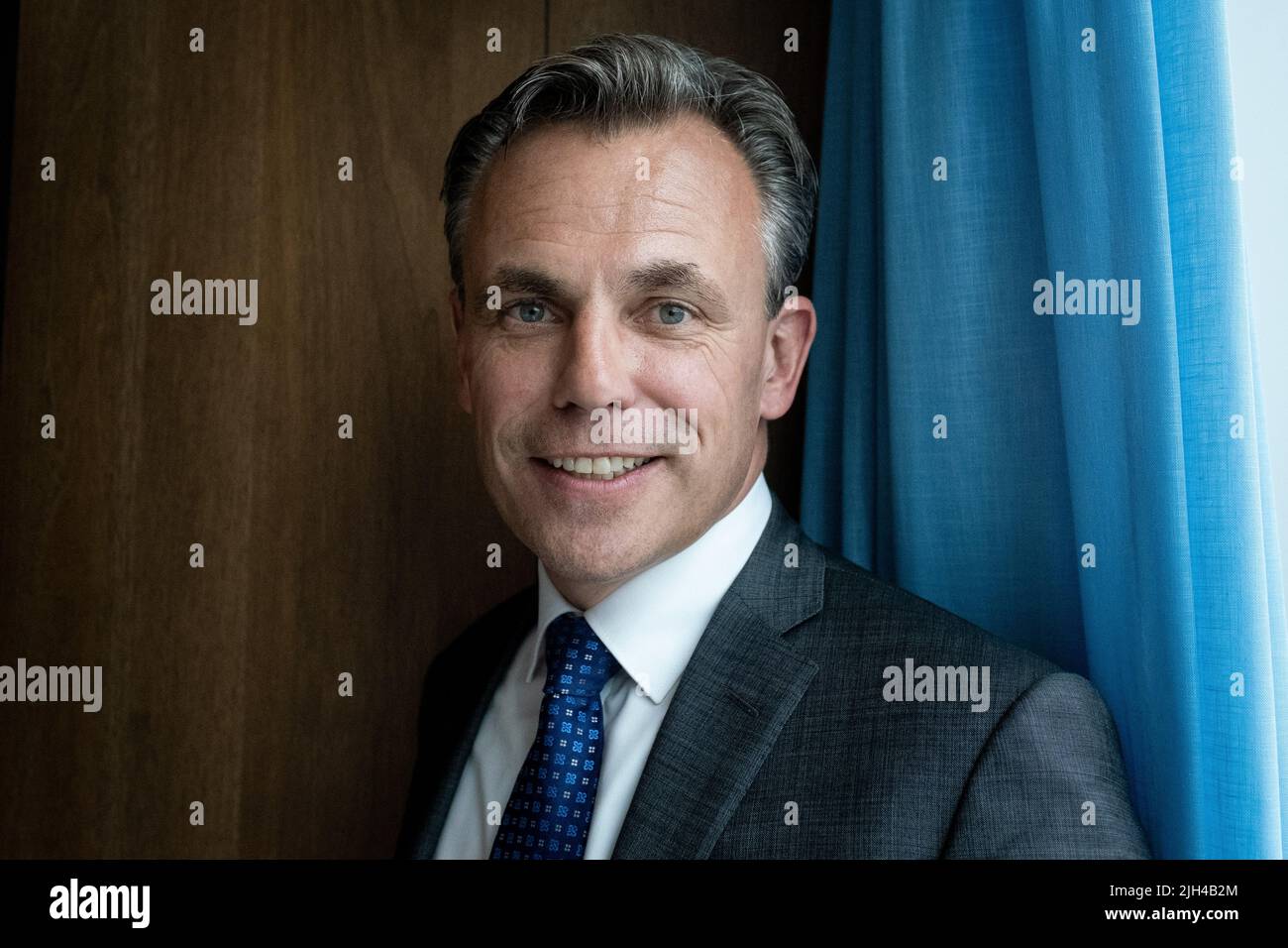 Netherlands, The Hague, 2022-07-08. Portrait of Mark Harbers, Minister ...